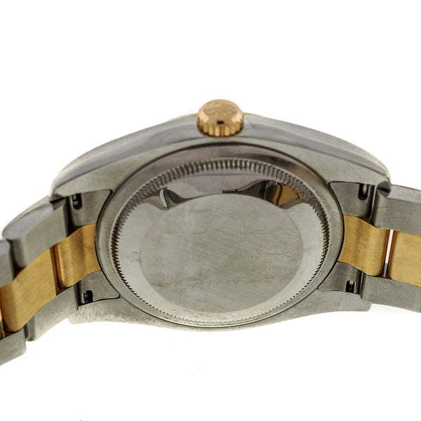 Rolex New Style 116233 18k Steel Watch Flower Dial Solid Lugs – Luxify ...